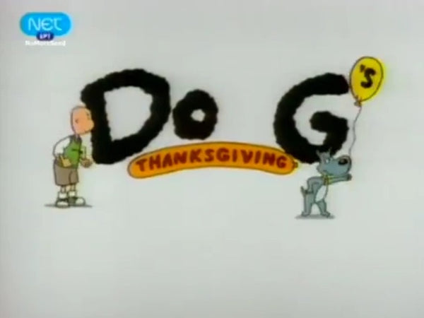Disney's DOUG, 'Thanksgiving titlecard' SIGNED Animation Cel (Jim ...